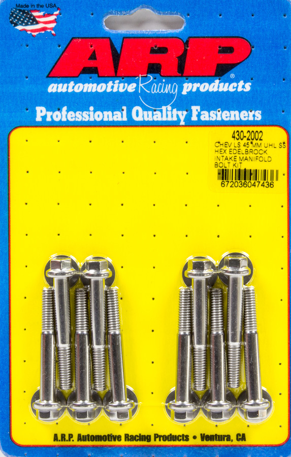 Intake Manifold Bolt Kit GM LS w/Edelbrock Intake - RV Parts Express ...