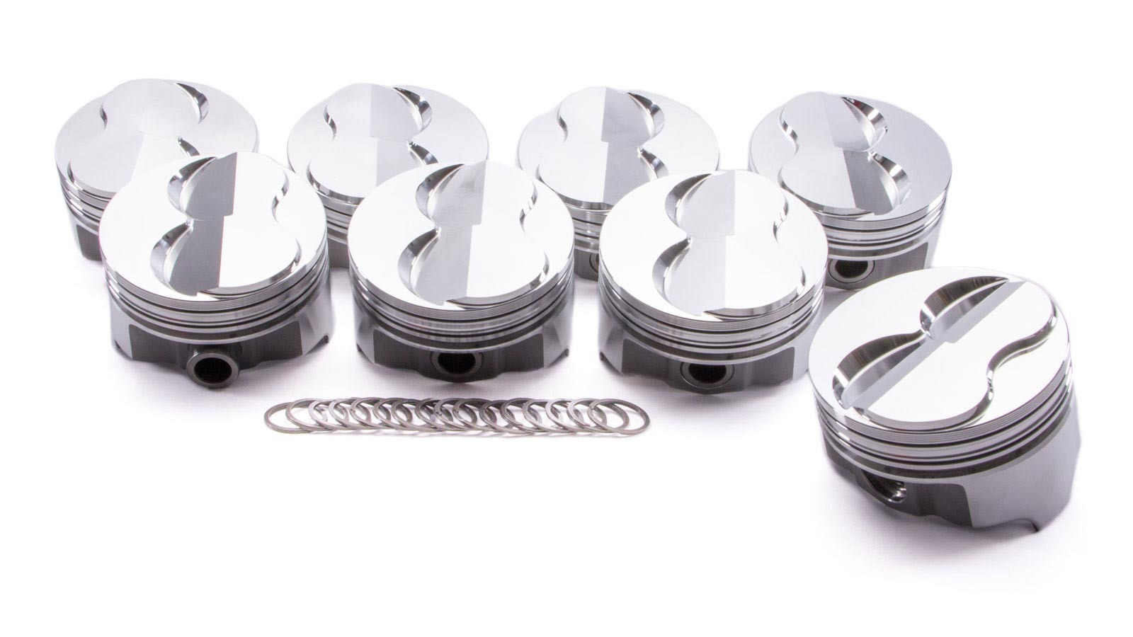 SBC Forged Domed Piston Set 4.030 Bore +6.3cc - RV Parts Express ...
